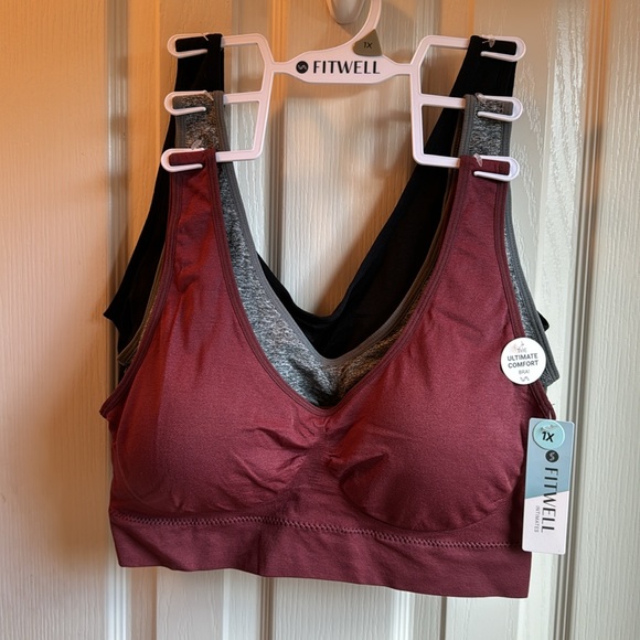 FITWELL | Intimates & Sleepwear | Nwt Set Of Three Fitwell Wireless ...